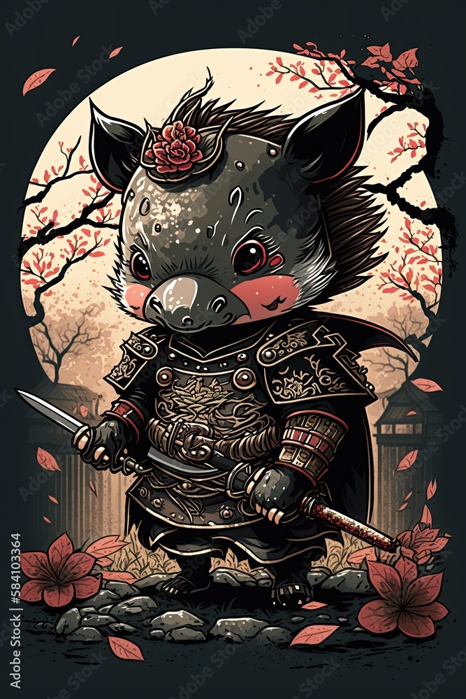 Samurai Cartoon Armor
