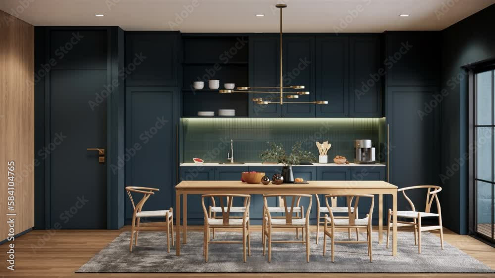 3d visualization rendering, Modern classic interior design of the ...