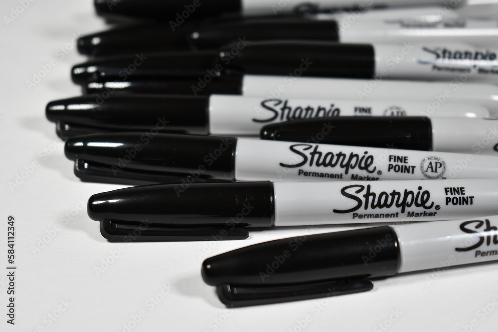 Pile of Sharpies. Stock Photo | Adobe Stock