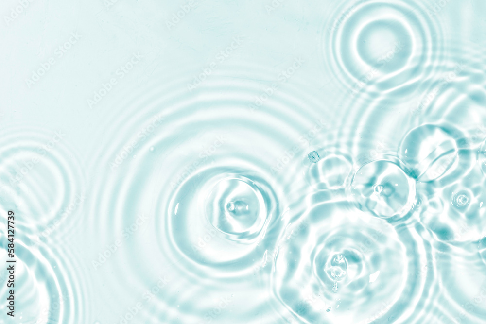 Abstract water, cosmetic background with rings, water surface. Spa ...