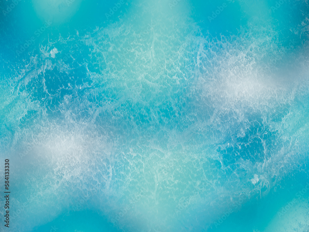 Illustrated ice surface textures on ocean blue gradient light effects ...