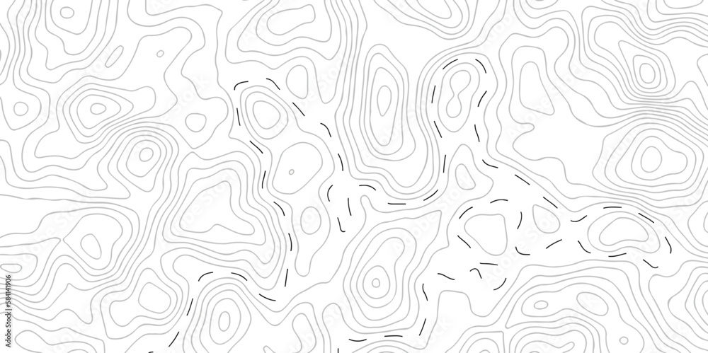 Pattern with lines and dots The stylized height of the topographic map ...