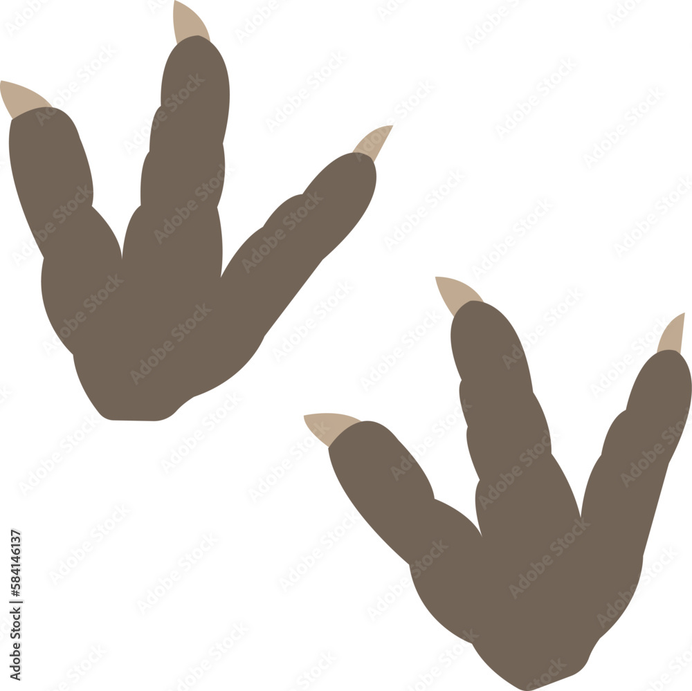 Monster footprint vector image Stock Vector | Adobe Stock