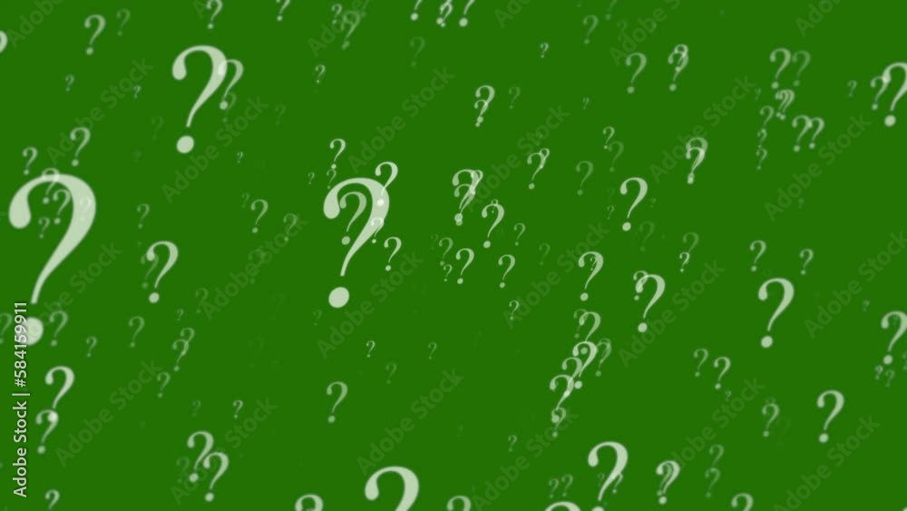 Green screen Question marks formula text background teaching ...