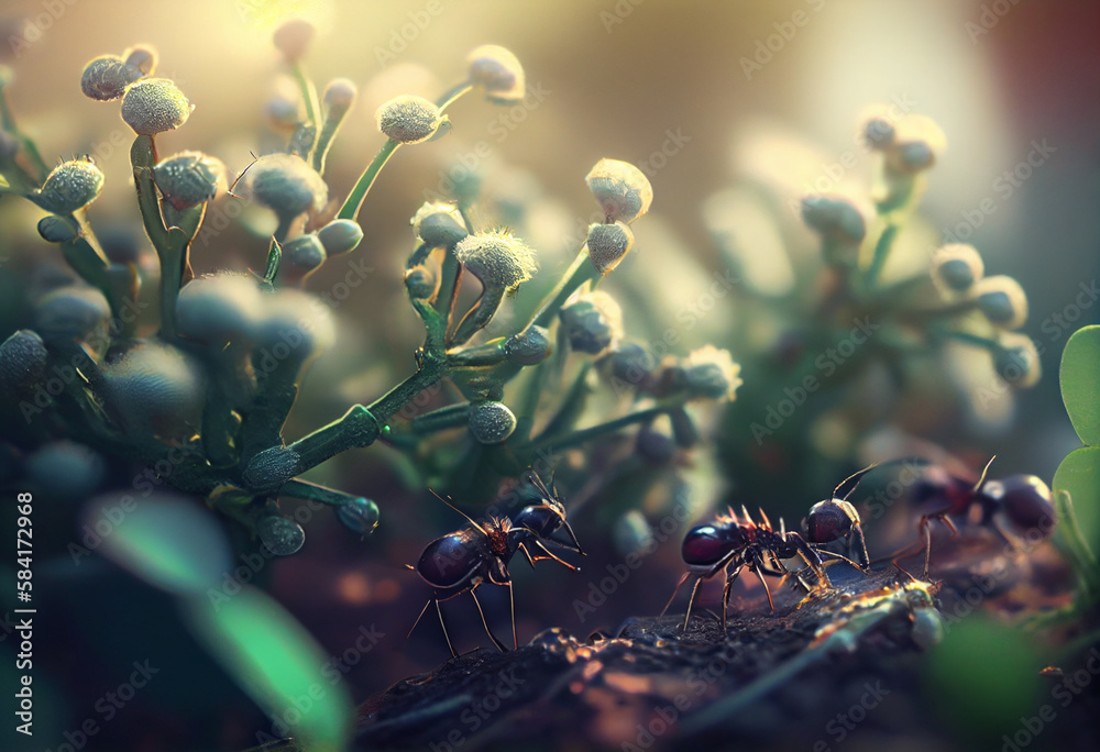 Beautiful photo Ants concept, contemporary natural social background ...