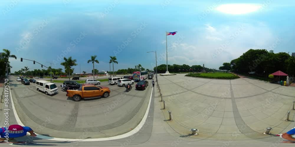 Video „January 5 2020: A Manila: View of traffic on highway. Jose Rizal ...