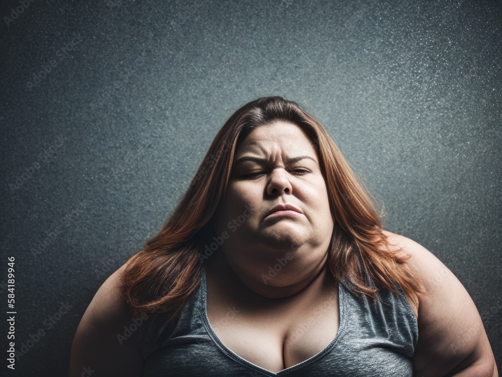 Image of fat woman. Generative AI Stock Illustration | Adobe Stock