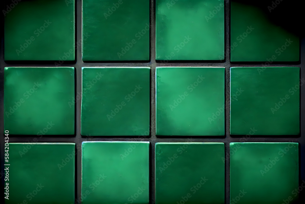 Green tiles texture background Stock Illustration | Adobe Stock