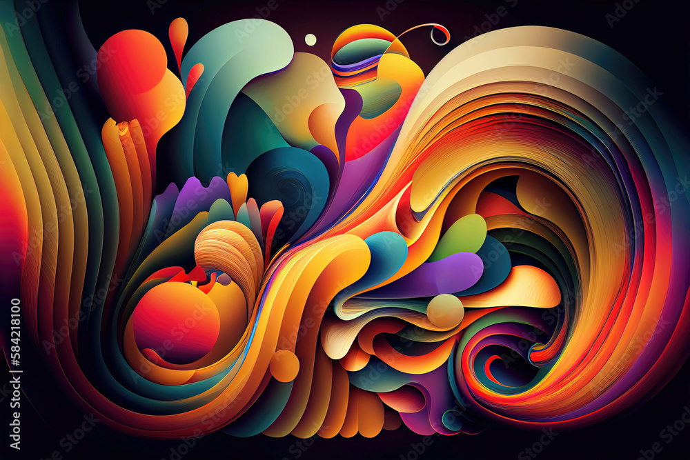 Abstract modern colorful background wallpaper design (Generative AI ...