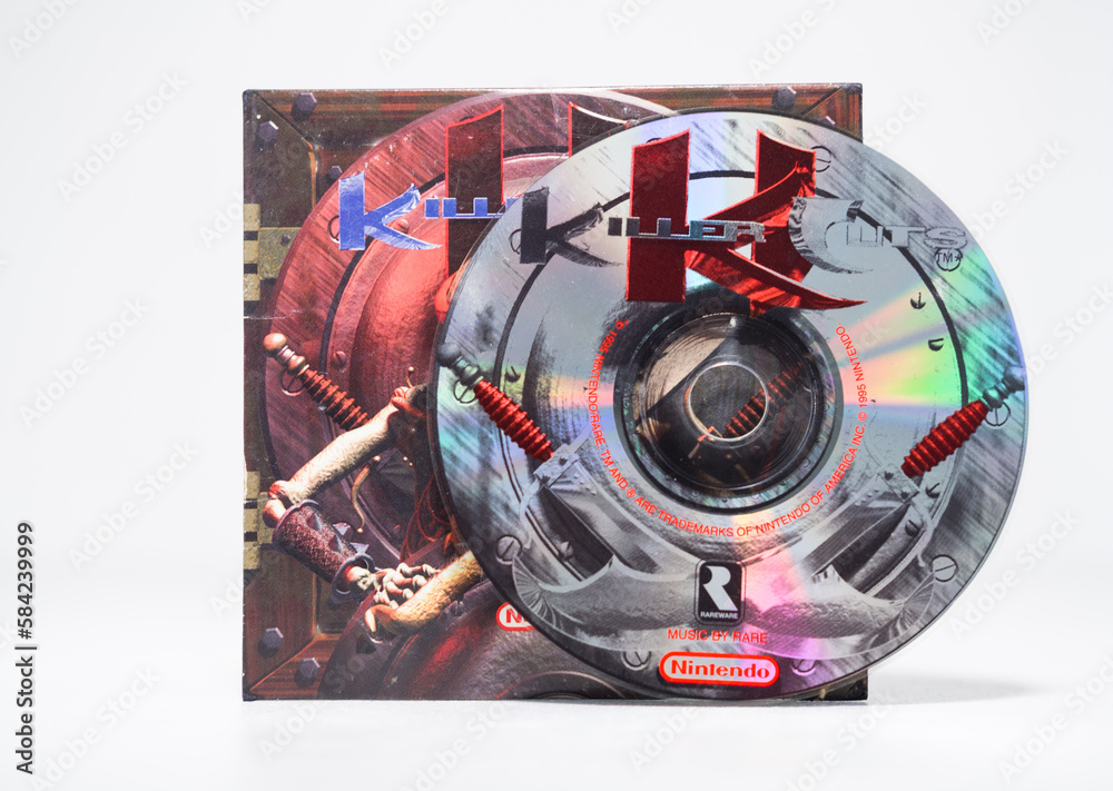 kent, uk 01.012023 Retro vintage Video game Killer Instinct Killer Cuts ...