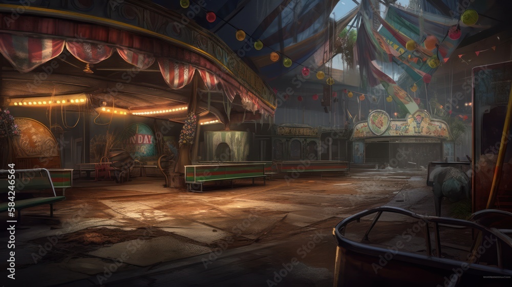 Creepy, Abandoned and Haunted Amusement Park, Fairground, Circus ...