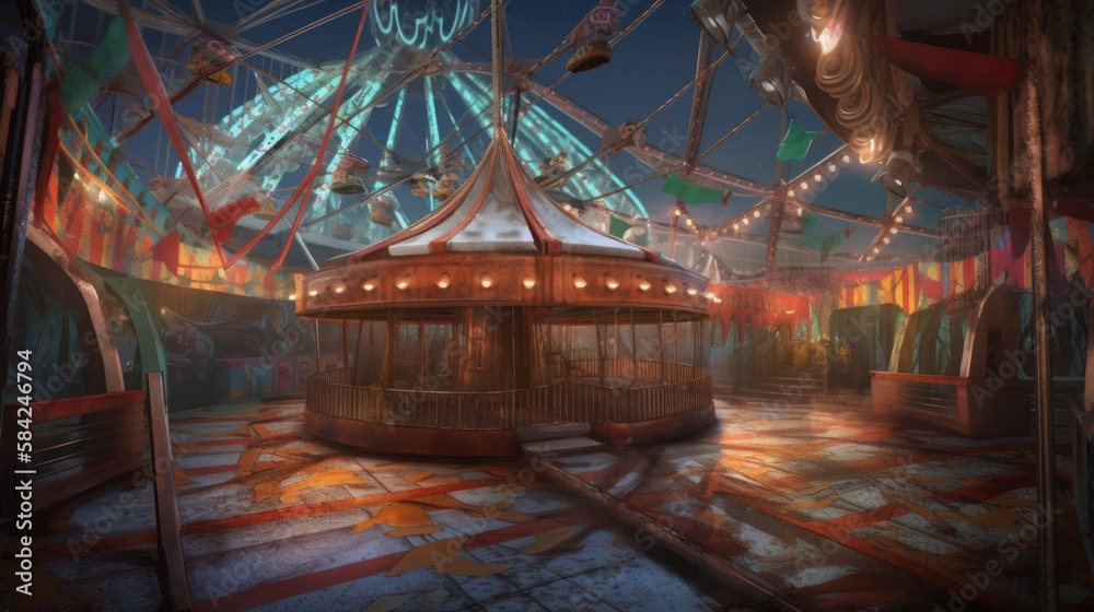 Creepy, Abandoned and Haunted Amusement Park, Fairground, Circus ...