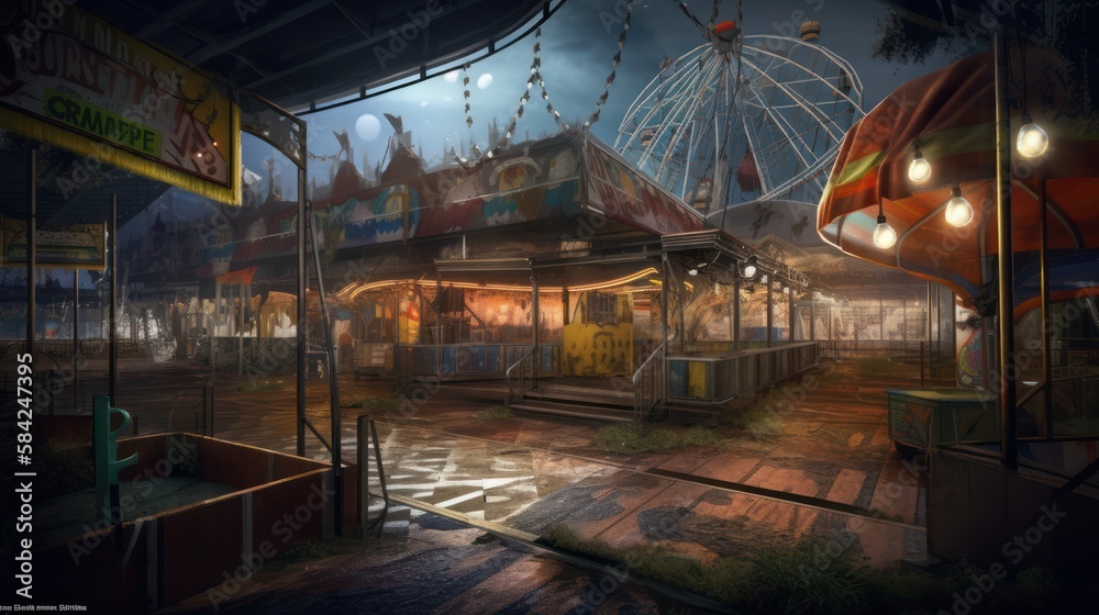 Creepy, Abandoned and Haunted Amusement Park, Fairground, Circus ...