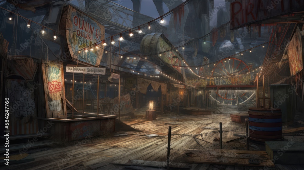 Creepy, Abandoned and Haunted Amusement Park, Fairground, Circus ...