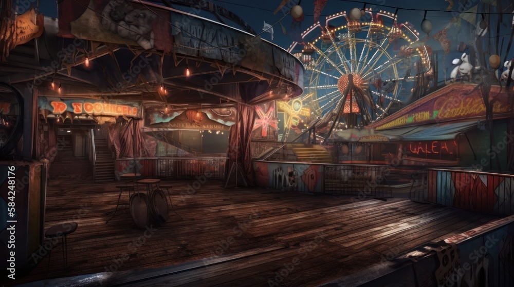 Creepy, Abandoned and Haunted Amusement Park, Fairground, Circus ...