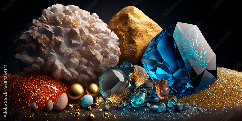 wallpaper of textured natural stones and minerals of the planet on a ...