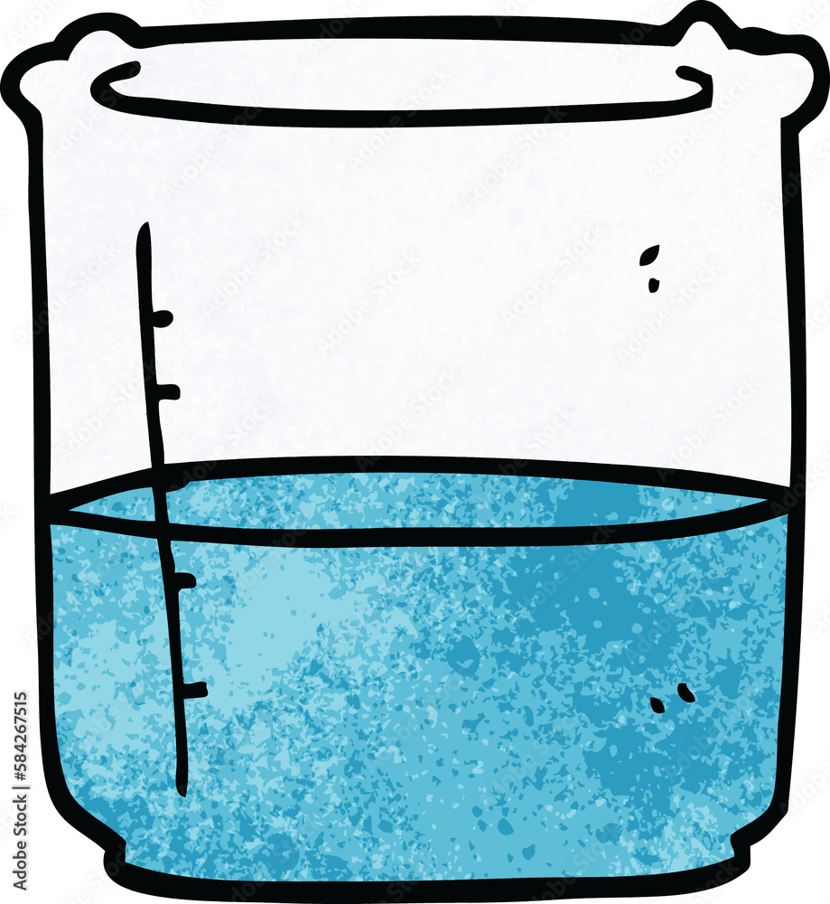 cartoon doodle science beaker Stock Illustration | Adobe Stock