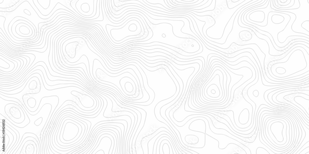 Seamless pattern with White wave paper topographic contours map ...