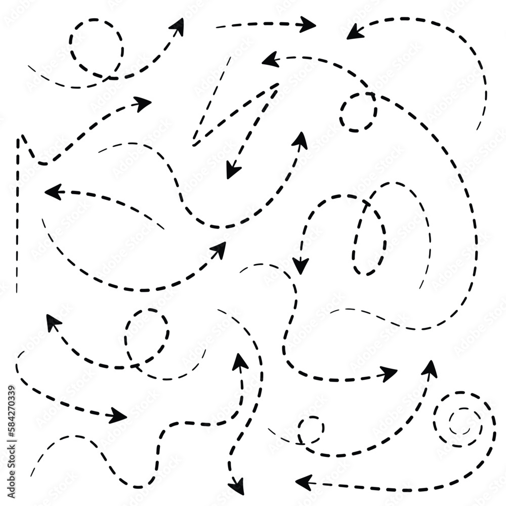 Arrows with different thickness lines- Easy to edit, each arrow is ...