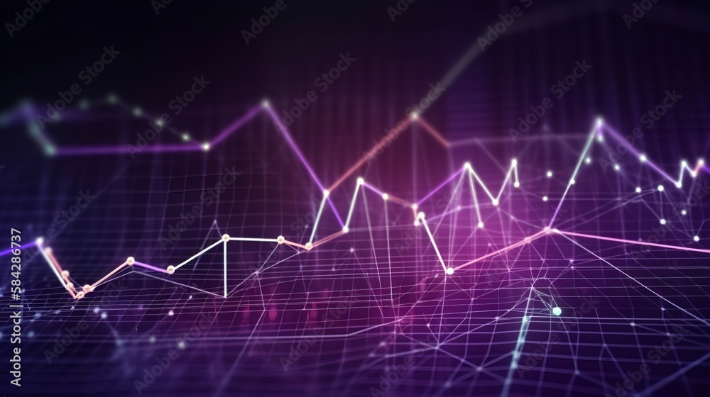 stock market trading graph - AI Generated Stock Illustration | Adobe Stock