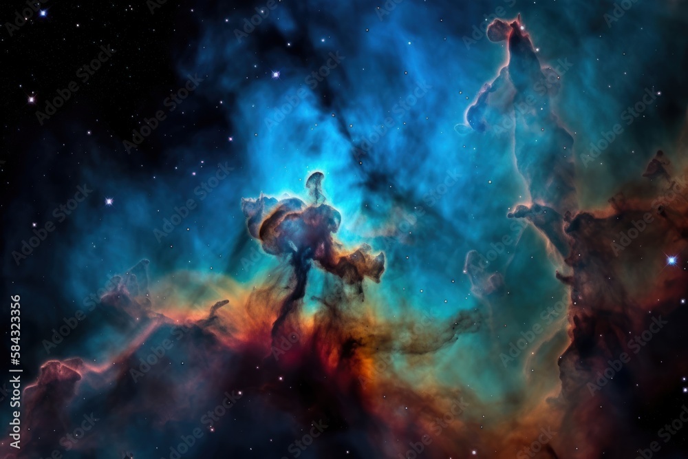 breathtaking nebula captured powerful view large and cloud pillars ...