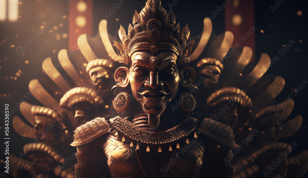 The Mighty Ravana: A Stunning Portrait of the Mythical Indian Demon ...