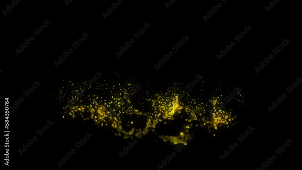 Ied Mubarak arabic calligraphy animation with particle effect and ...
