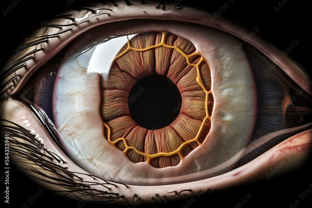 Eye anatomy Generative AI Stock Illustration | Adobe Stock