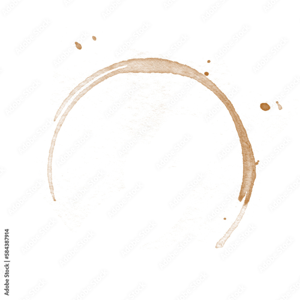 Coffee stains isolated on a transparent background. Royalty high ...