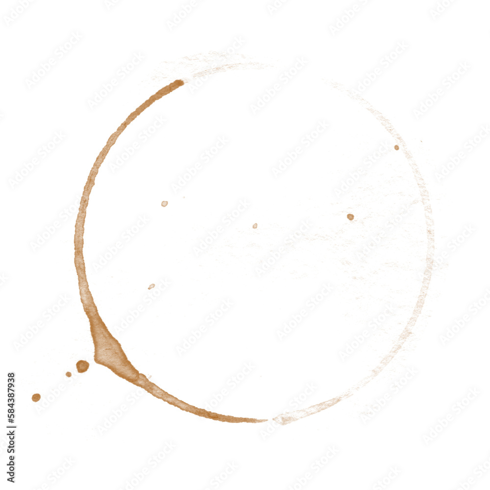 Coffee stains isolated on a transparent background. Royalty high ...