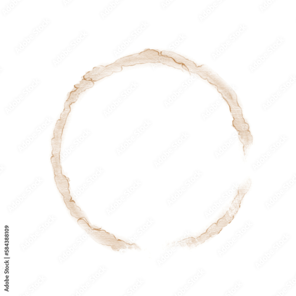 Coffee stains isolated on a transparent background. Royalty high ...