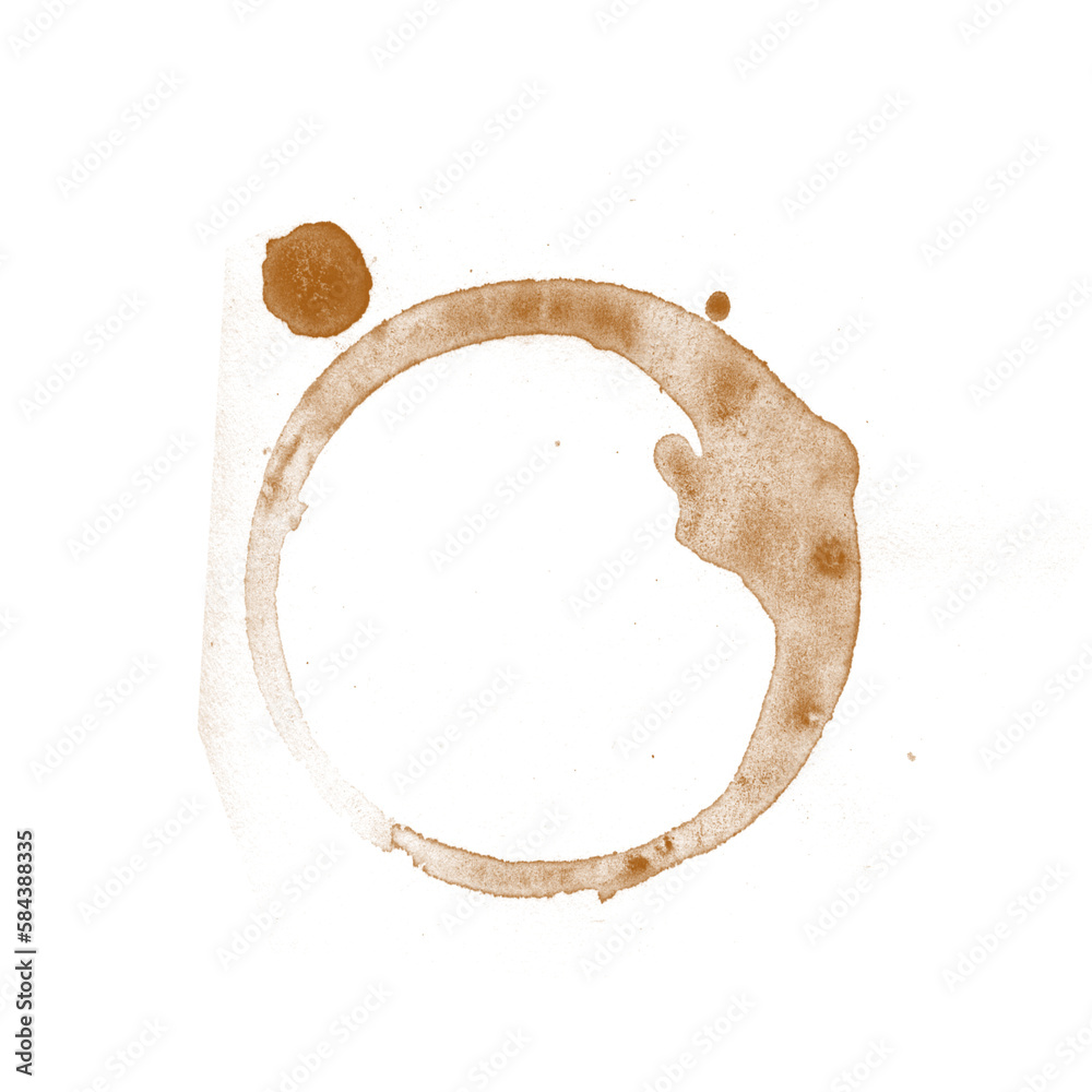 Coffee stains isolated on a transparent background. Royalty high ...