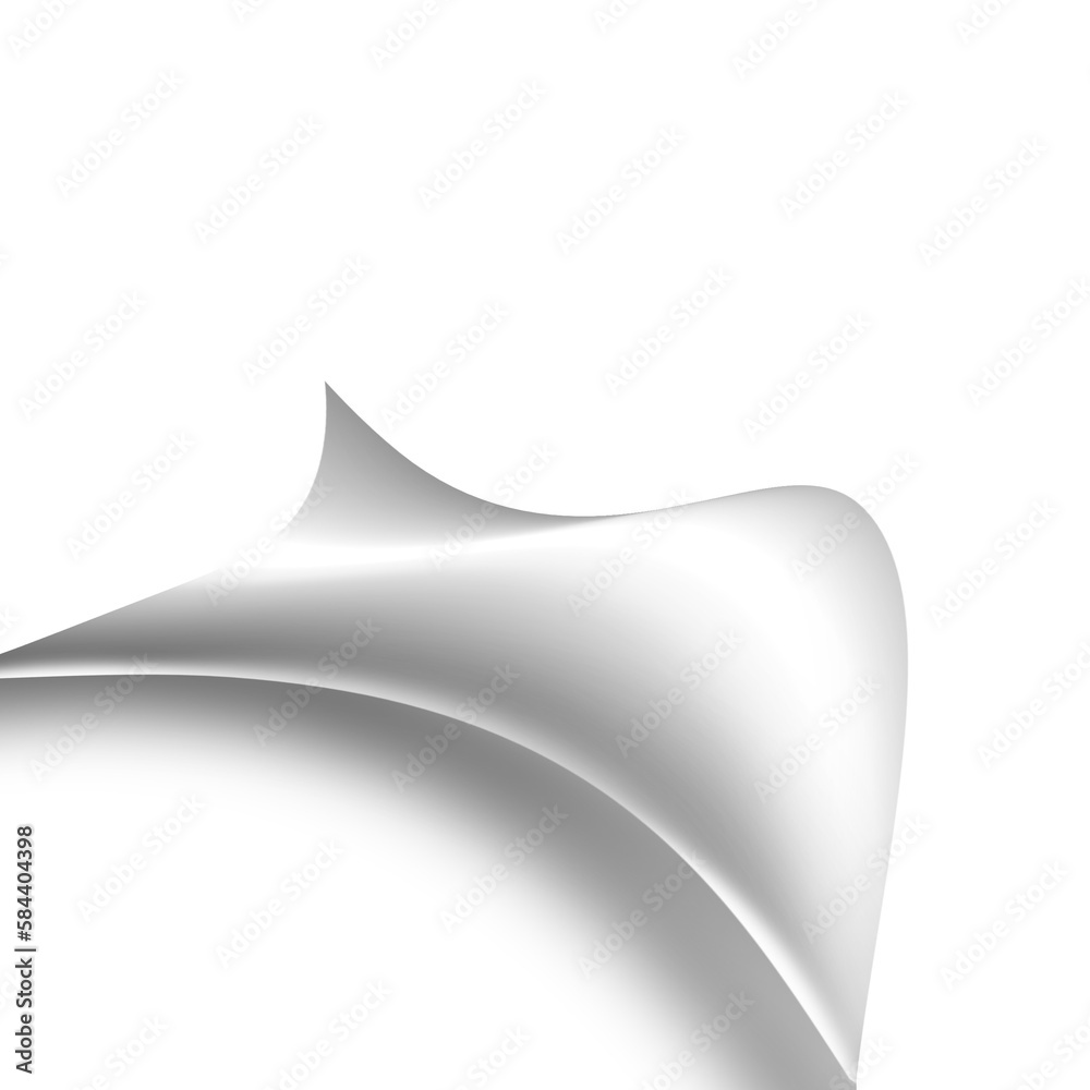 Silver page corner, page corner png, folded paper, bookmark clipart ...