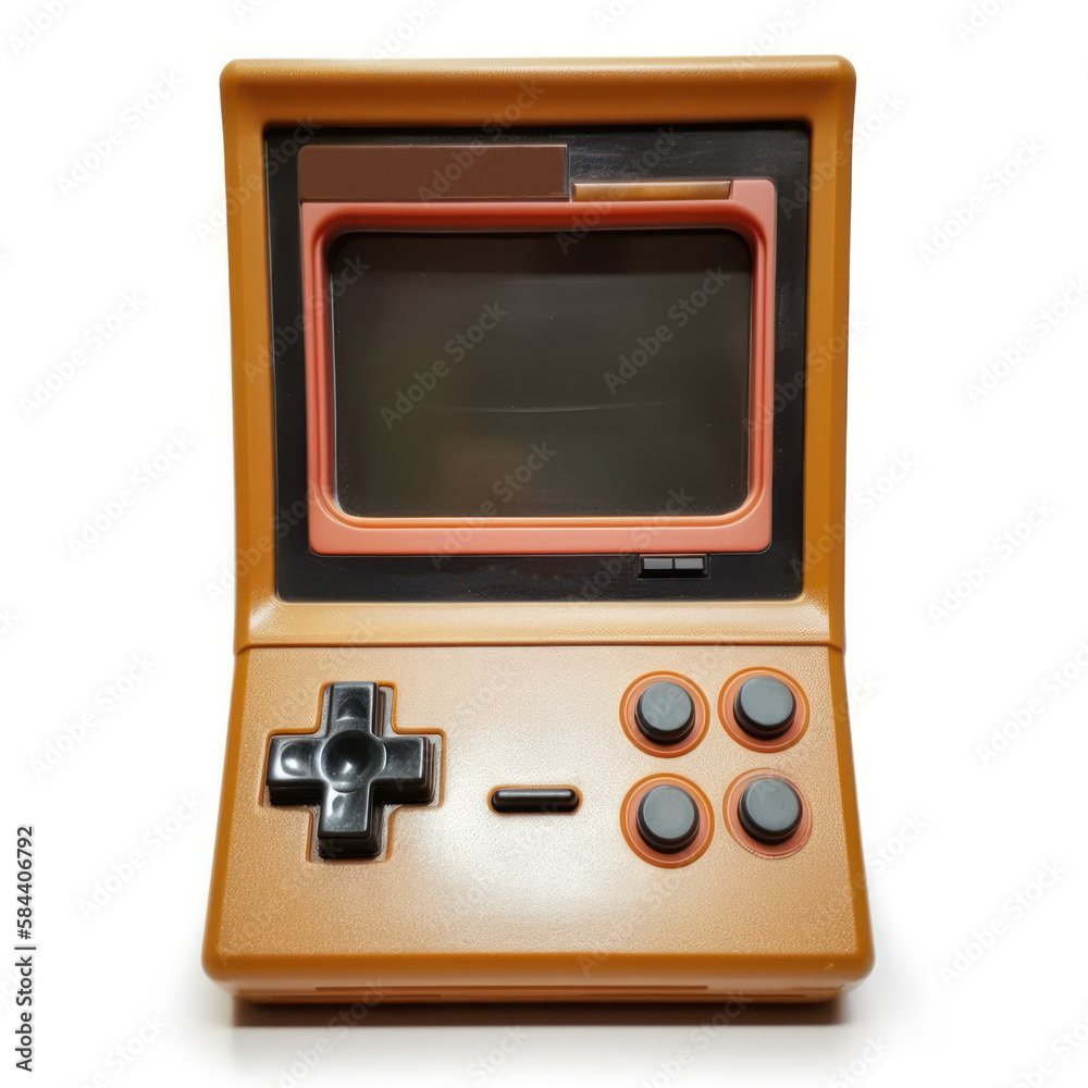 Realistic of handheld vintage console that brings back the nostalgia of ...