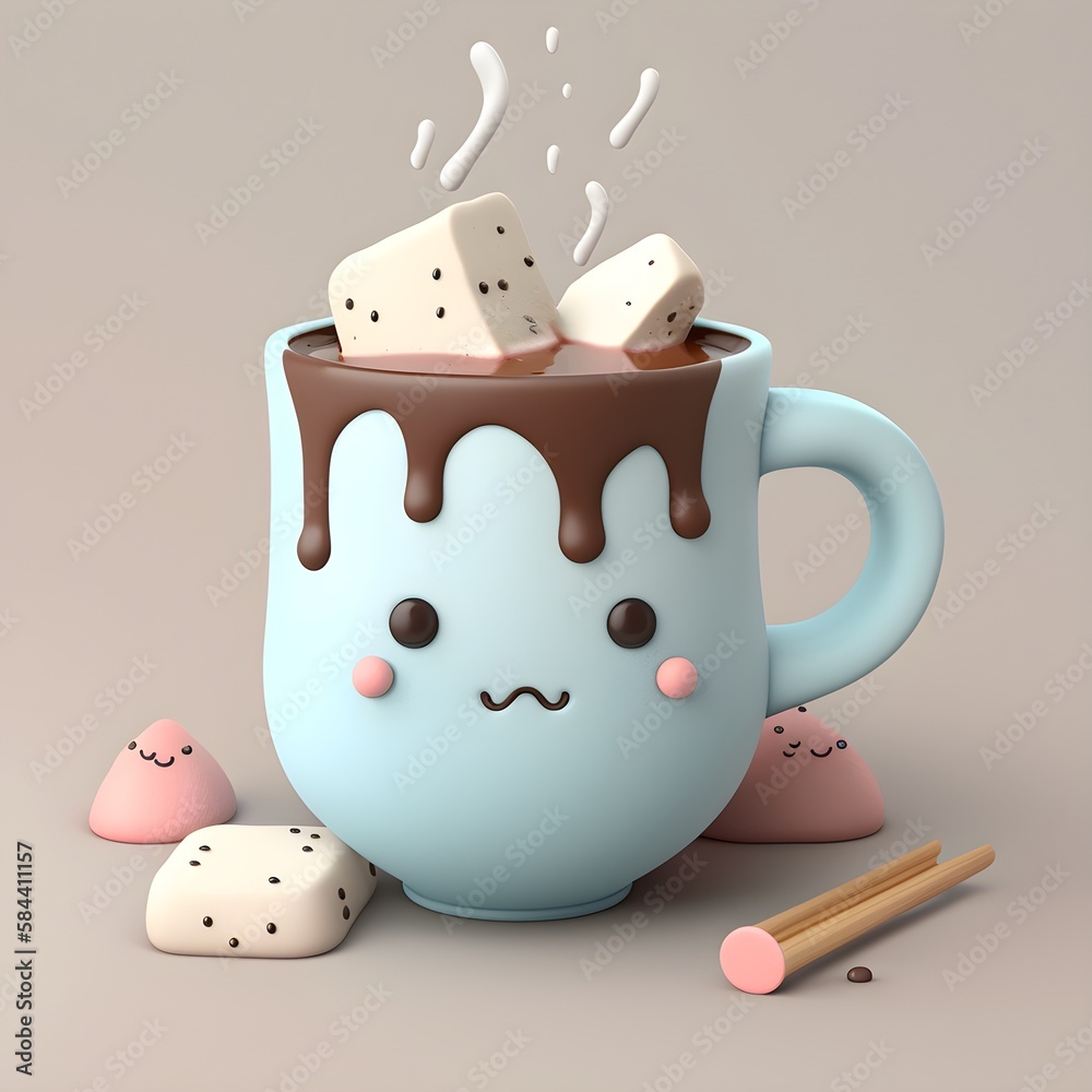 "Perk Up with Kawaii Coffee: A Cute Caffeine Fix" | Generative AI ...