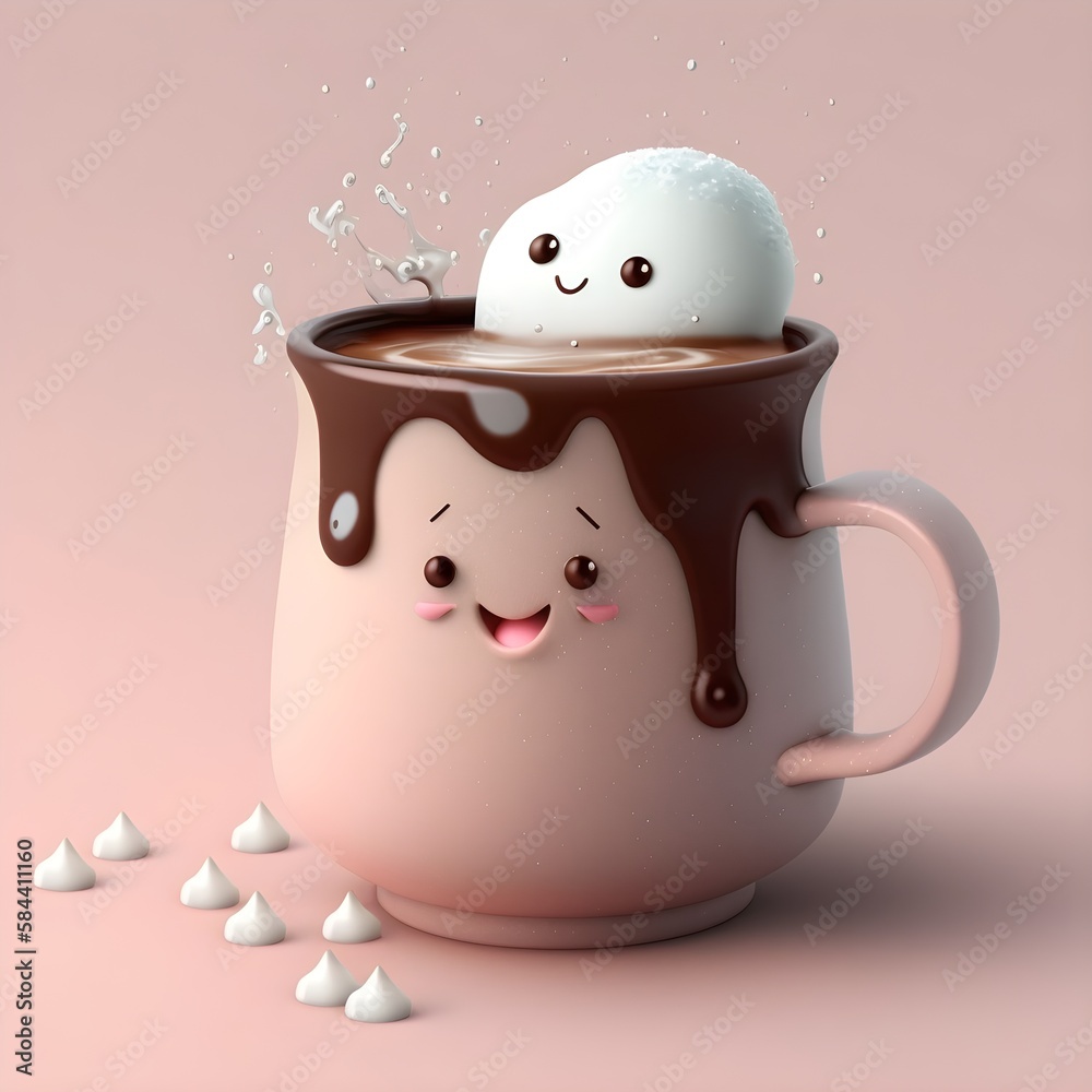 "Perk Up with Kawaii Coffee: A Cute Caffeine Fix" | Generative AI ...