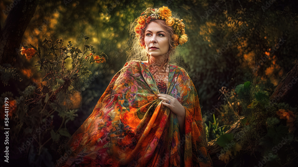 Shaman, goddess of Earth and Motherhood, deep connection to nature and ...