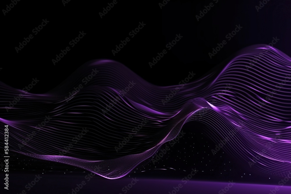 Network technology background Futuristic tech black background Low poly ...