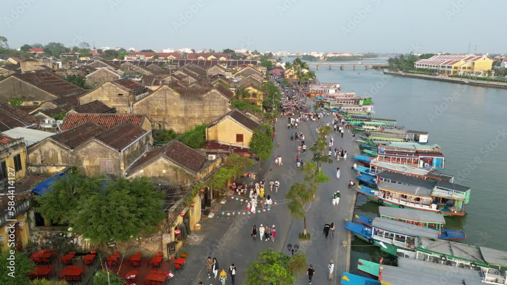 Hoi An backwards riverside 1-4 - Famous and iconic touristic place in ...
