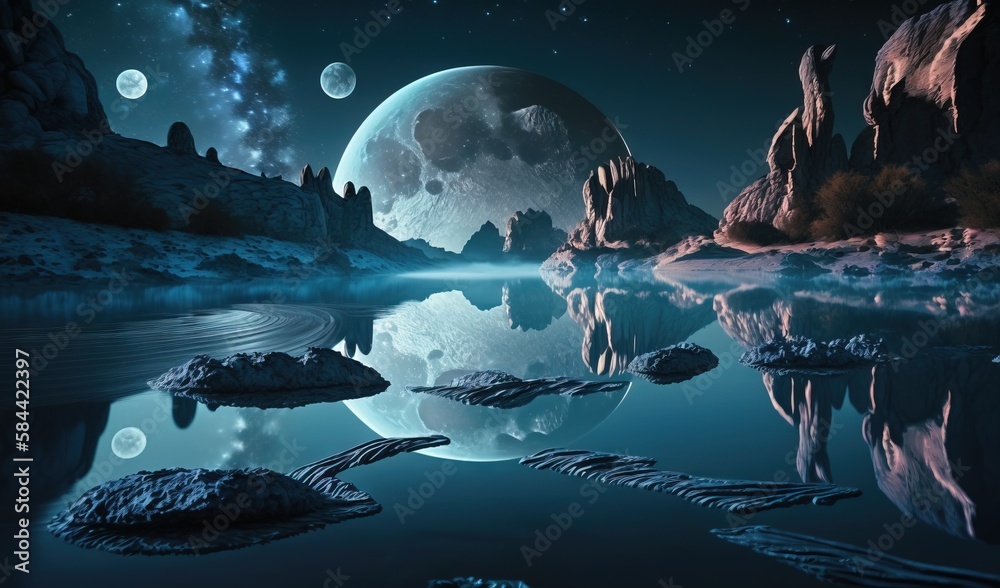 Moon Mountain Scenes