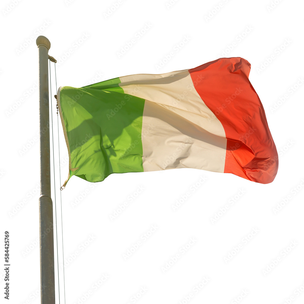 Italy flag Italian flag in PNG isolated on transparent background Stock ...