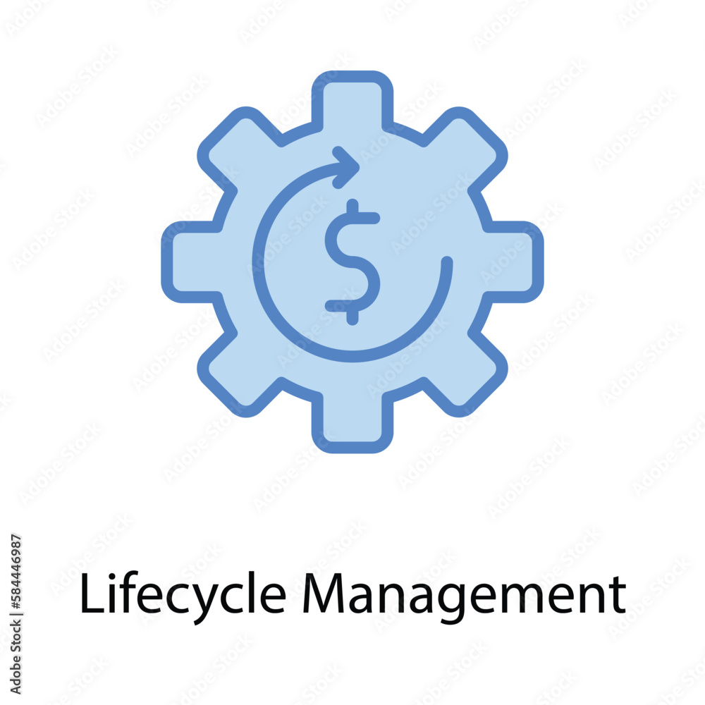 Lifecycle Management icon. Suitable for Web Page, Mobile App, UI, UX ...
