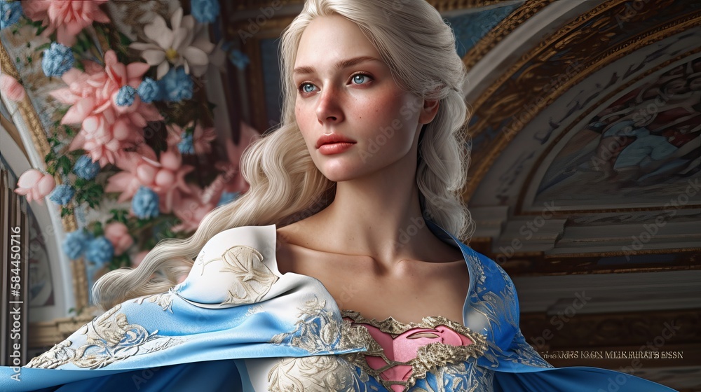 The Vivid 8K Female Rococo Supergirl Woman: A Delicate and Muscular ...