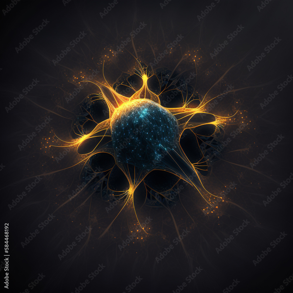 human cells, Generative AI neural connections, Cellular Therapy ...