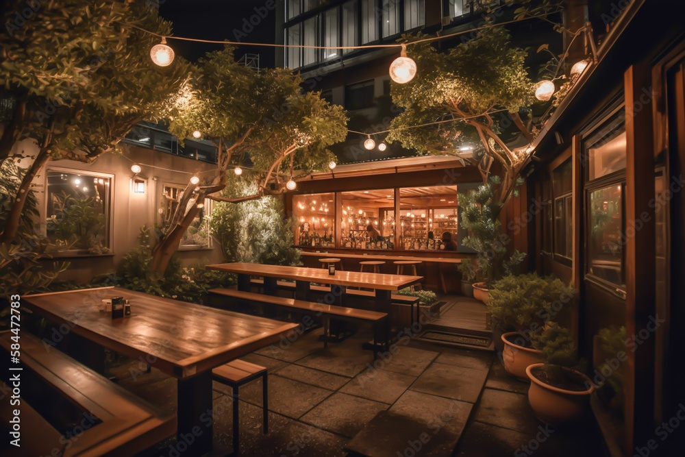 asian restaurant outdoor design, japandi, japanese culture cuisine ...