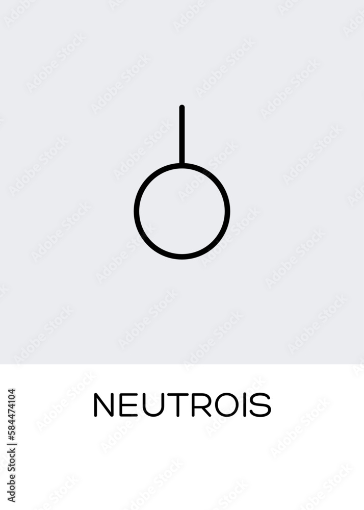 Neutrois gender orientation symbol sexual icon Stock Vector | Adobe Stock