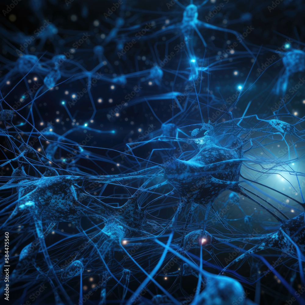 A machine learning algorithm visualized as a lattice of glowing blue ... A machine learning algorithm visualized as a lattice of glowing blue ...