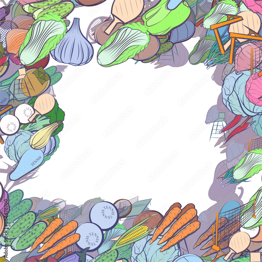 Background pattern abstract design texture. Tennis and Health food ...