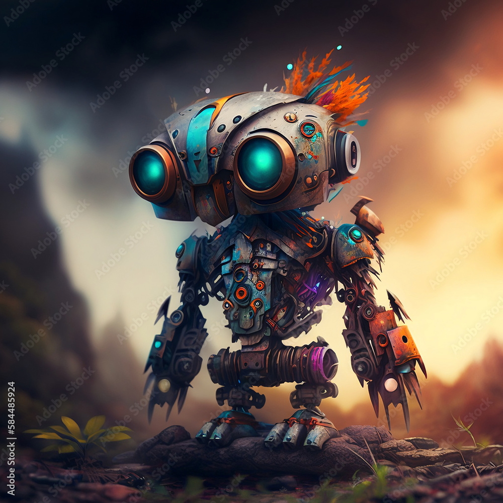 "Ihna" artificial mini robot, background, backdrop, wallpaper ...