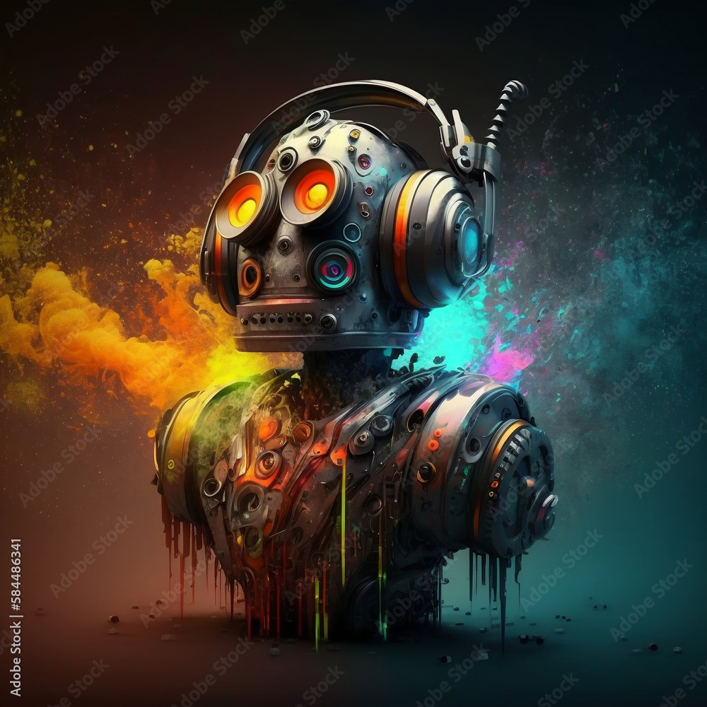 robo head, 3D Art, Cyborg, High Quality (4K), Clean Art, Awesome Design ...